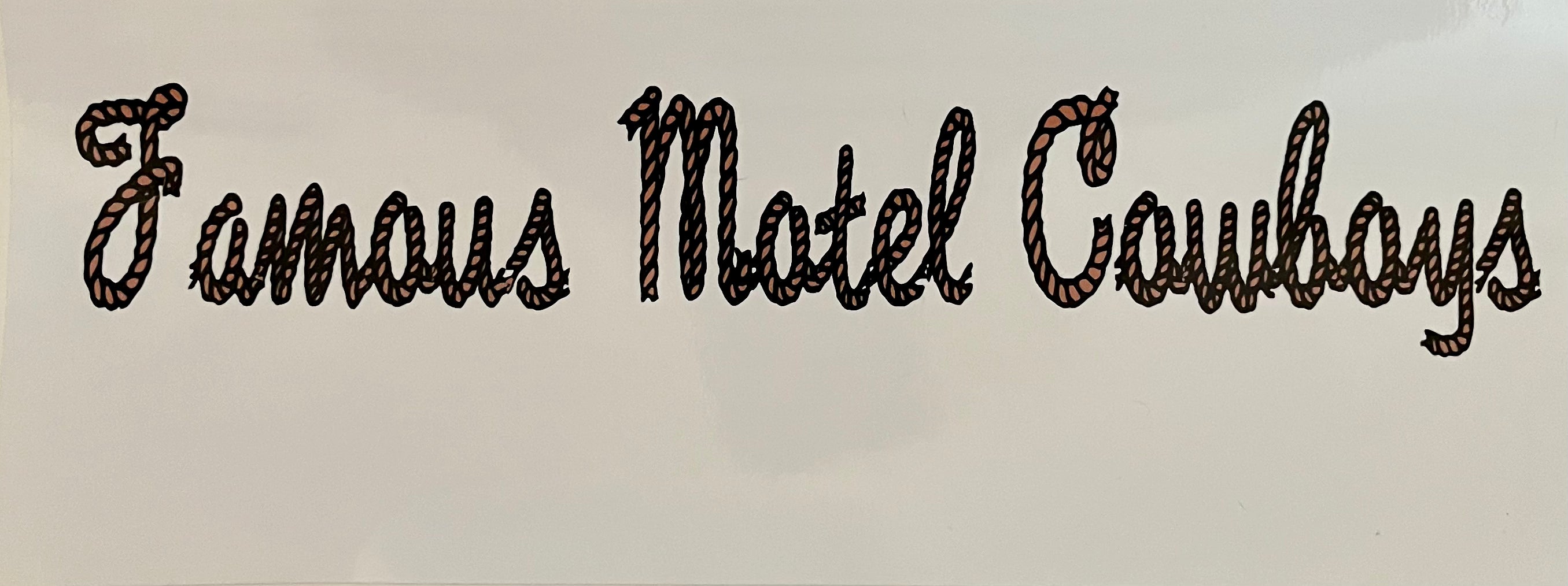 FMC- Bumper Sticker – Famous Motel Cowboy Music LLC